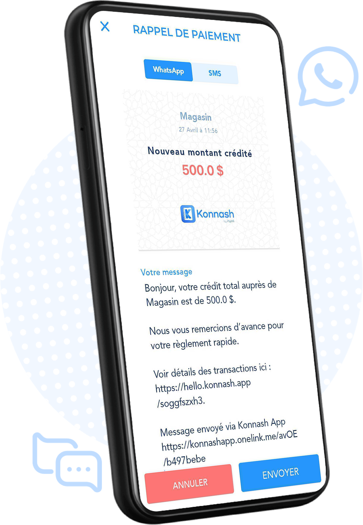 Konnash | Digital cash book, 100% free and secure.