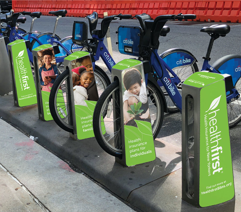 I also used Healthfirst’s signature light green color to create ...